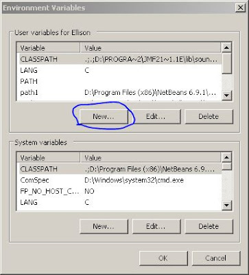 How to set path in java system variable ? Windows XP,Vista,7 ...