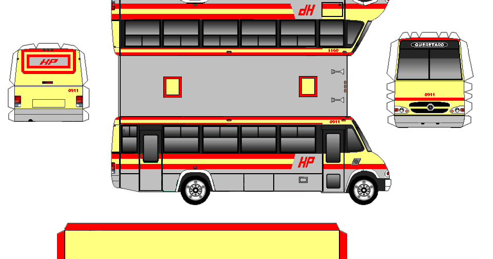 SP. Papel Modelismo: PaperCraft - Bus