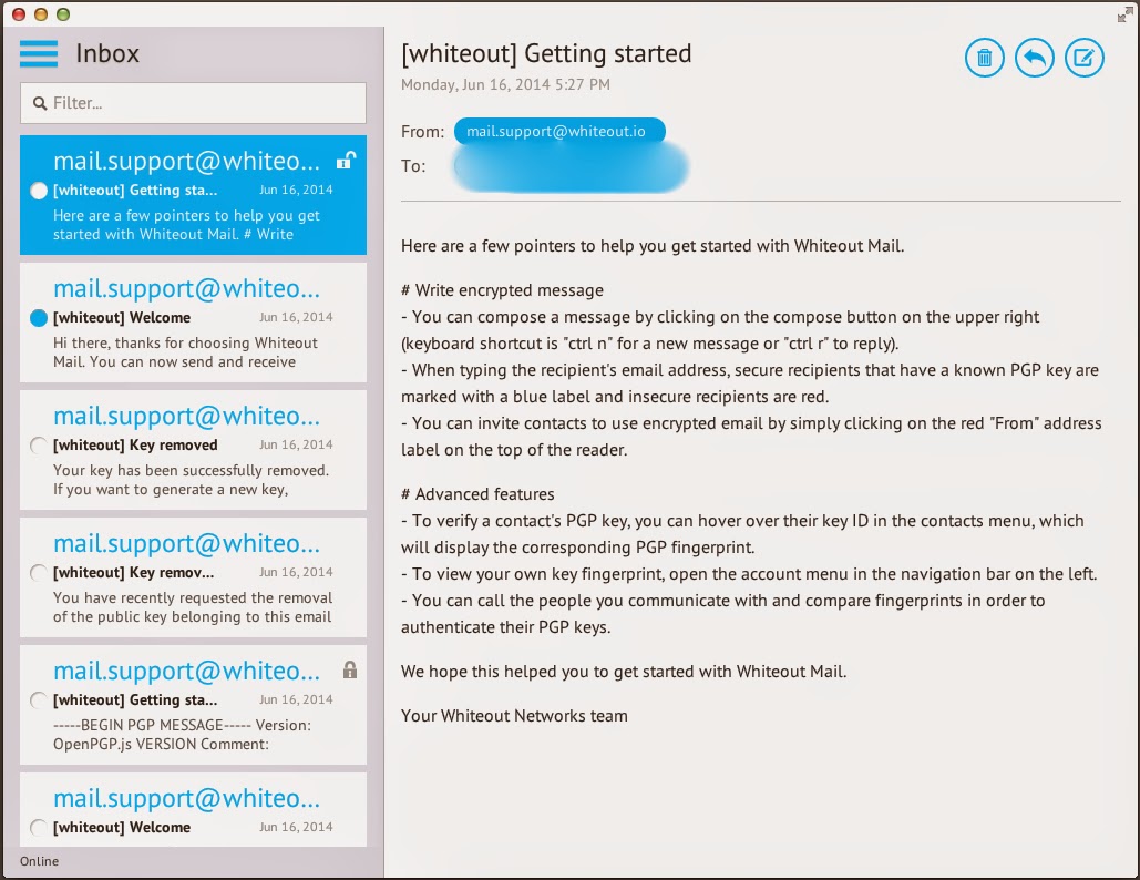 CrHome: Whiteout Mail: A native mail client for Chromebook