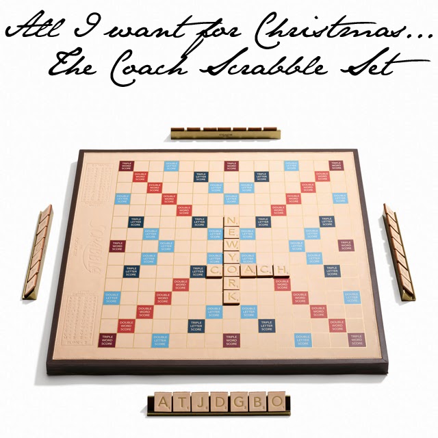All I Want for Christmas: The Coach Leather Scrabble Set - Emily Jane ...