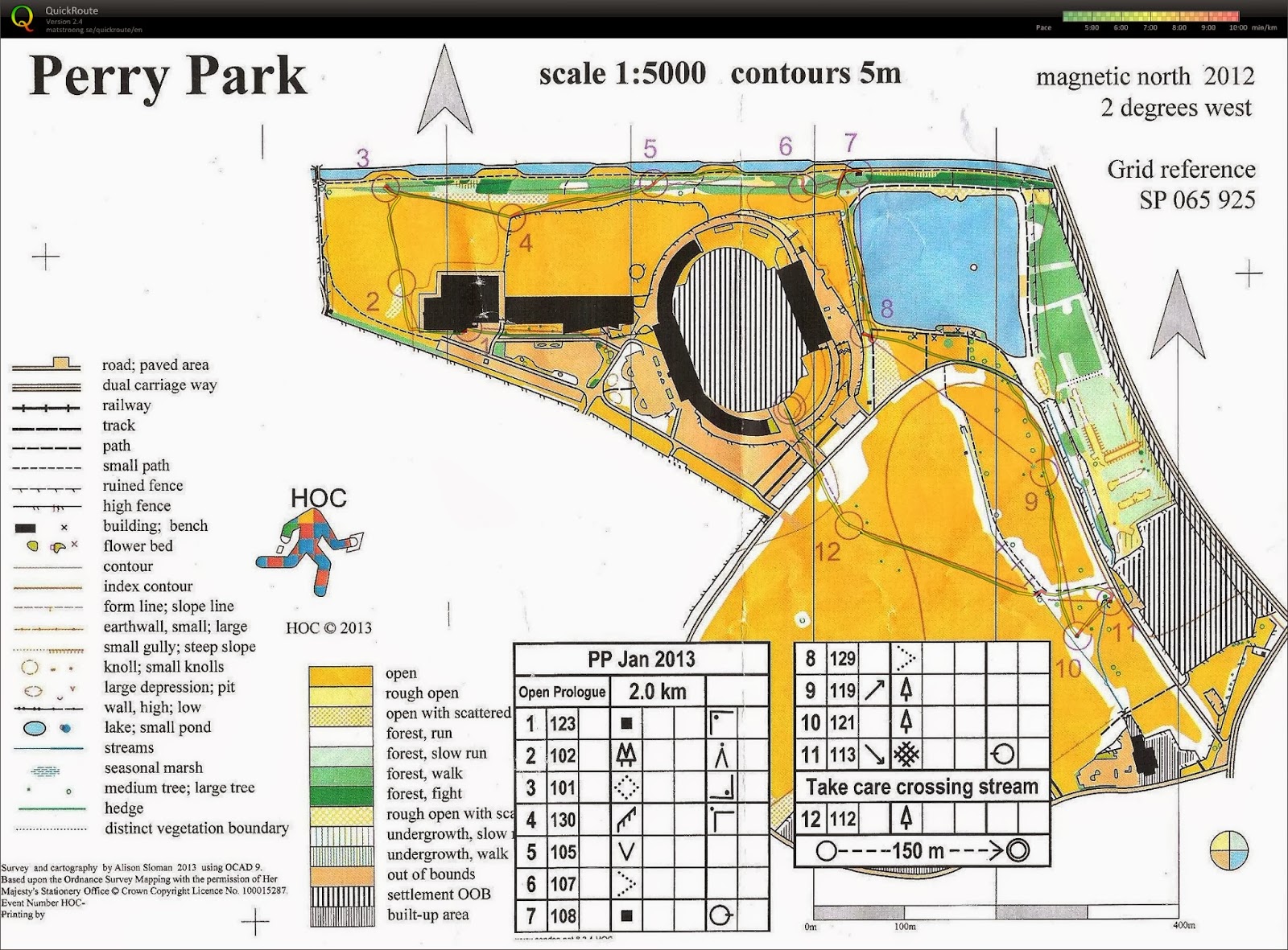 Orientēšanās kartes: Perry Park (Birmingham)