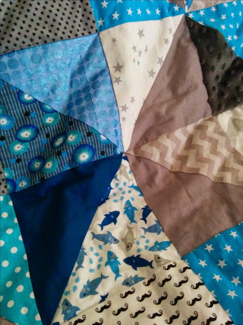 Laisse Luciefer: Tuto Plaid Patchwork (Triangles)