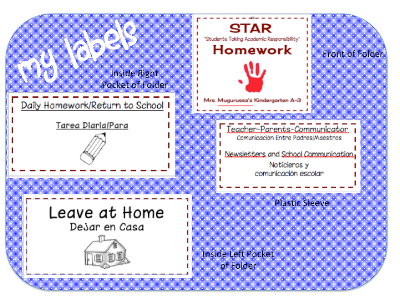 Homework Folders | Time 4 Kindergarten