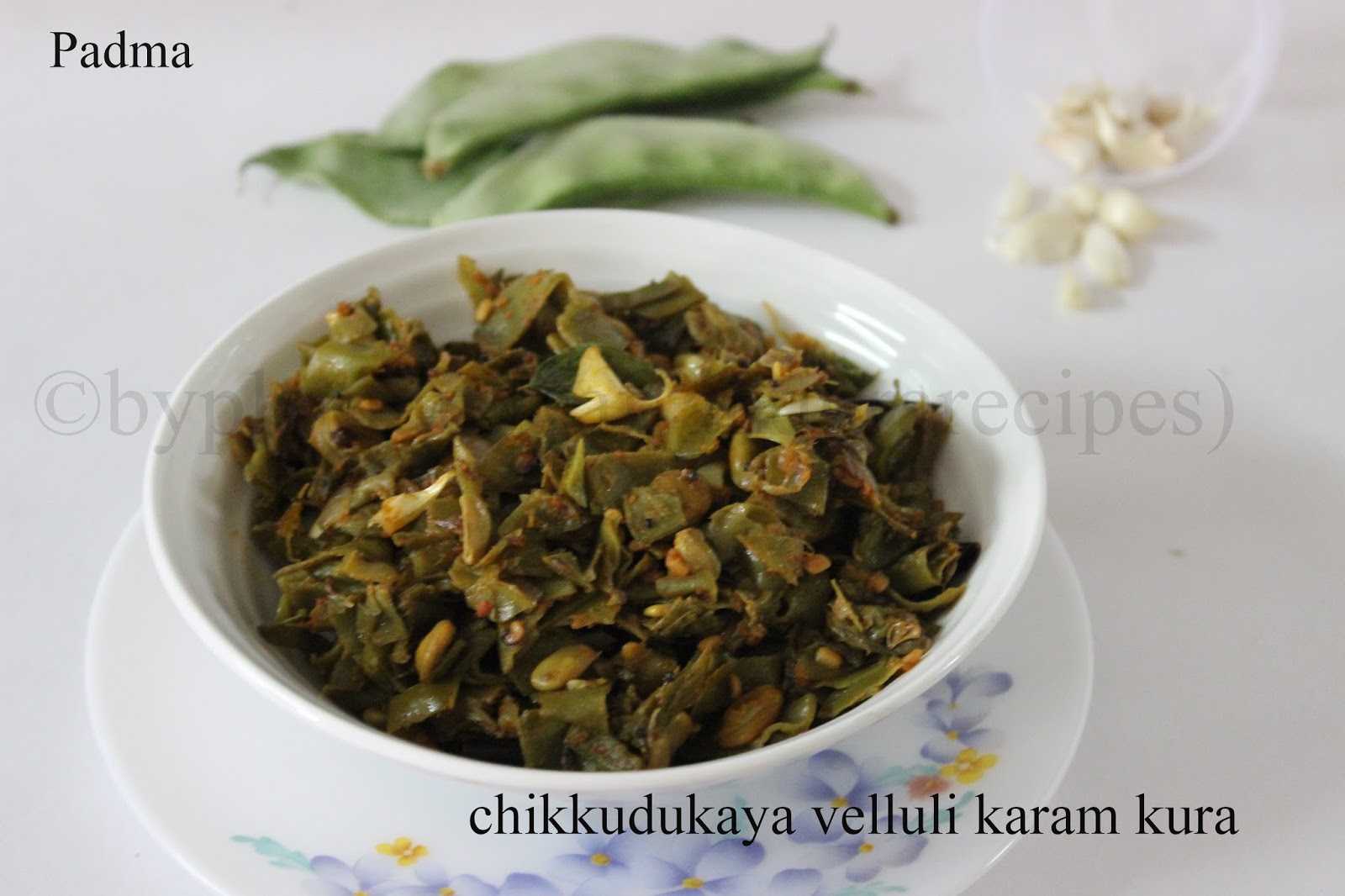 plantain leaf(Andhra Recipes): Chikkudukaya Velluli Karam Kura - Indian ...