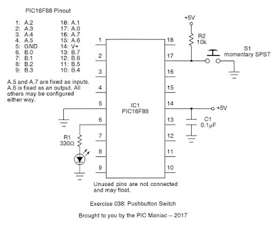 PIC Projects in Pascal: Pushbutton Switch