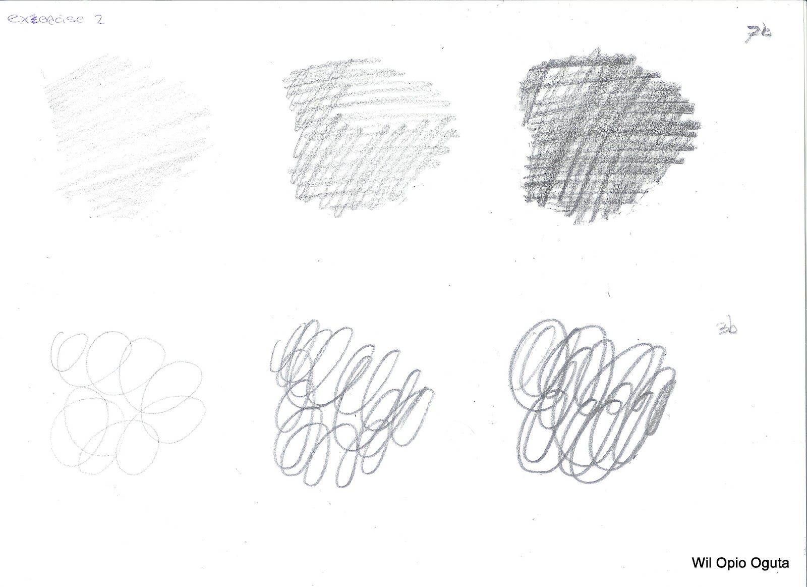 Wil's creative approach: Making marks, exercise 2