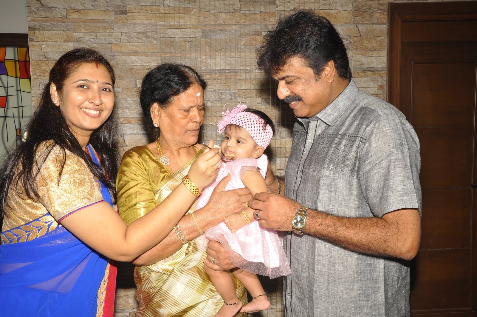 Movie Producer K Sudhish Family Photos