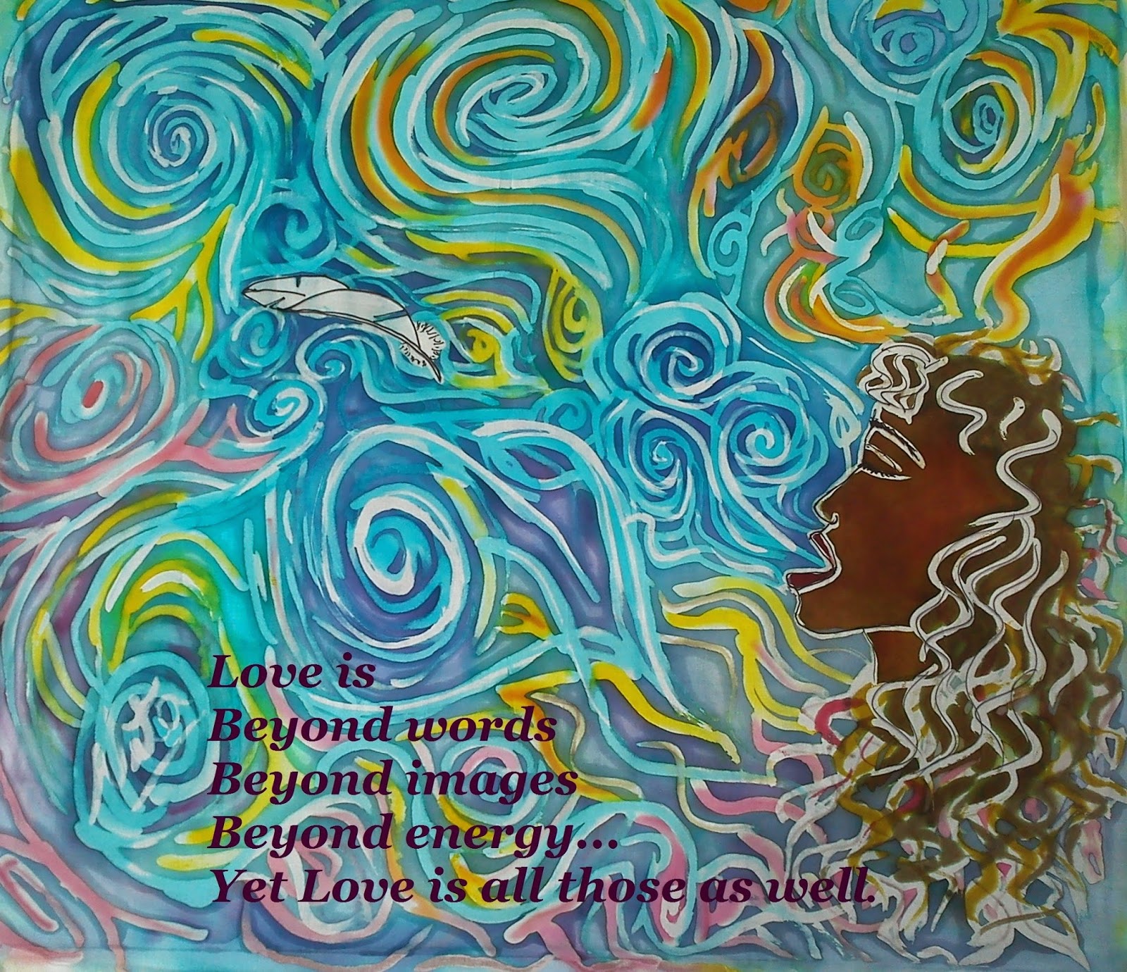 My 30-Day Retreat Art Journal: Floating, Flowing...like Feather on God ...