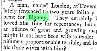 Catherine Curzon: A Report of Bigamy