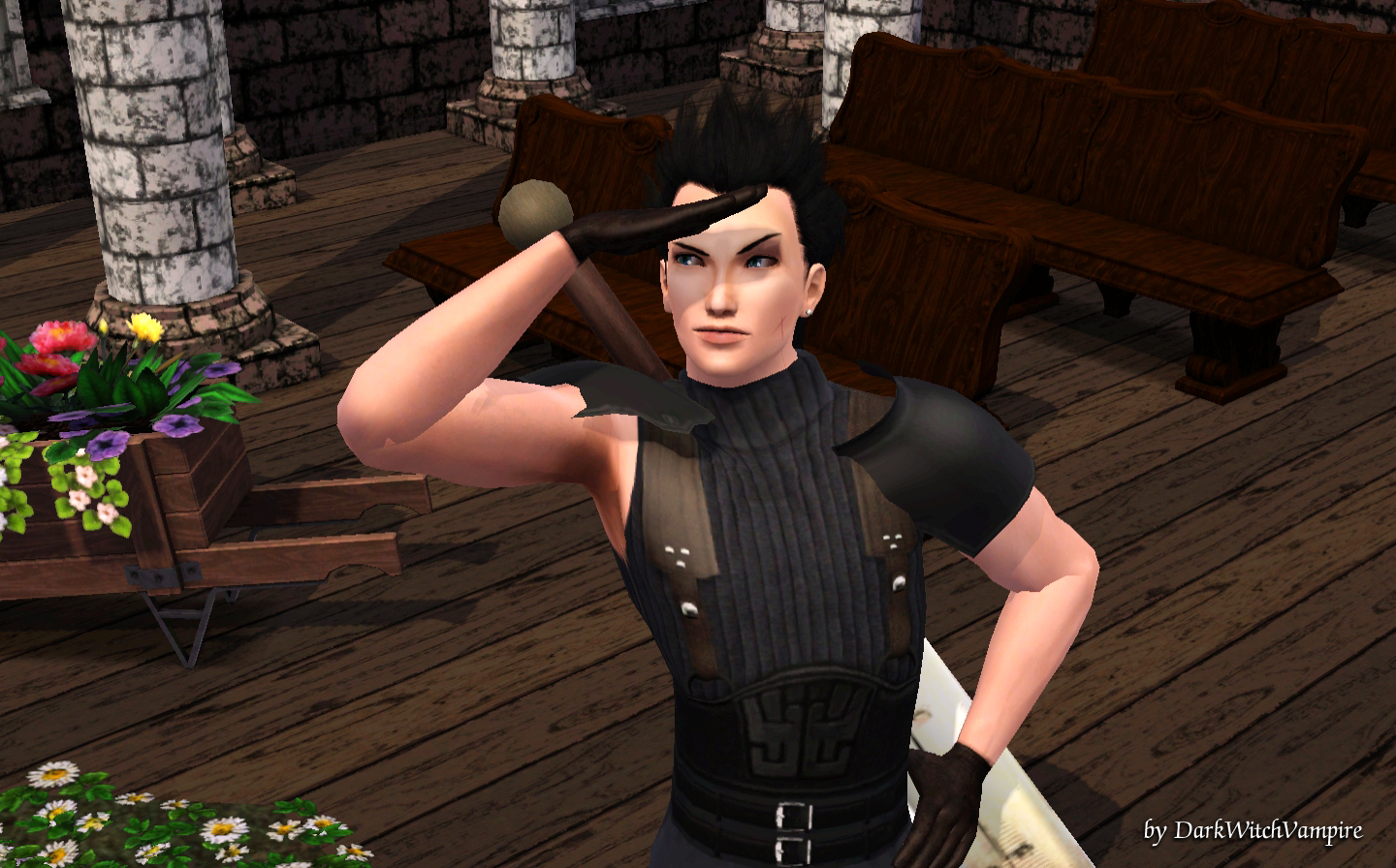 Zack Fair from Final Fantasy VII: Crisis Core | DarkWitchVampire's Sims