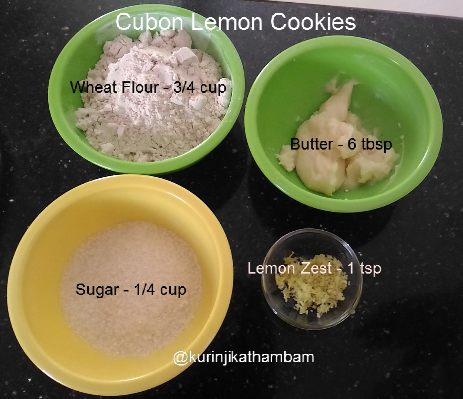 Cuban Lemon Cookie / Tortical de Moron ~ Kurinji Kathambam