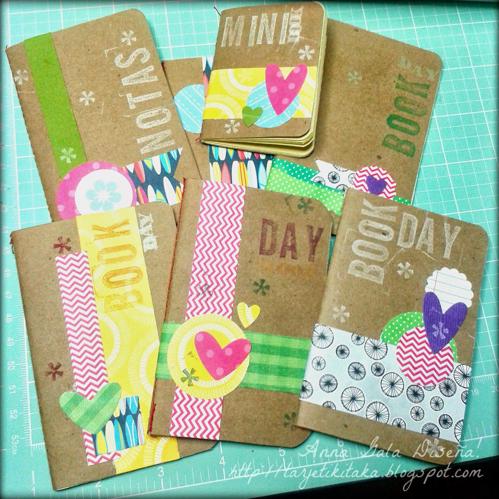 ¡Anna Gala Diseña!: * Mini libretas para notas