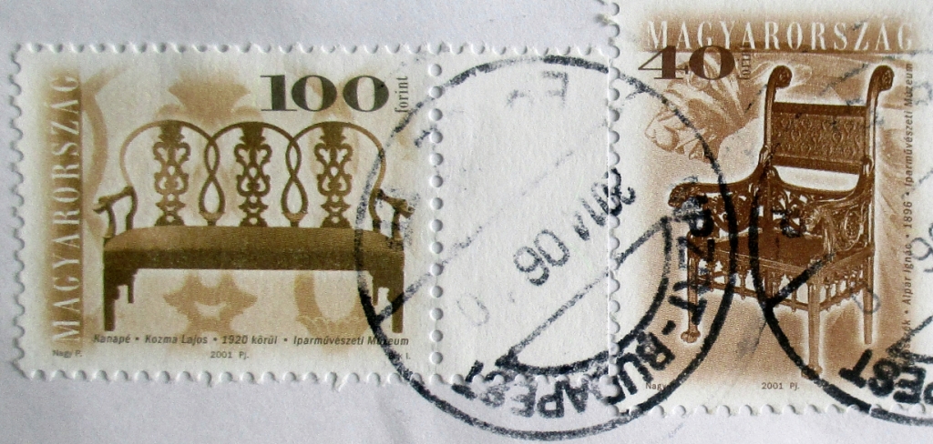Mail Adventures: Chairs on Stamps