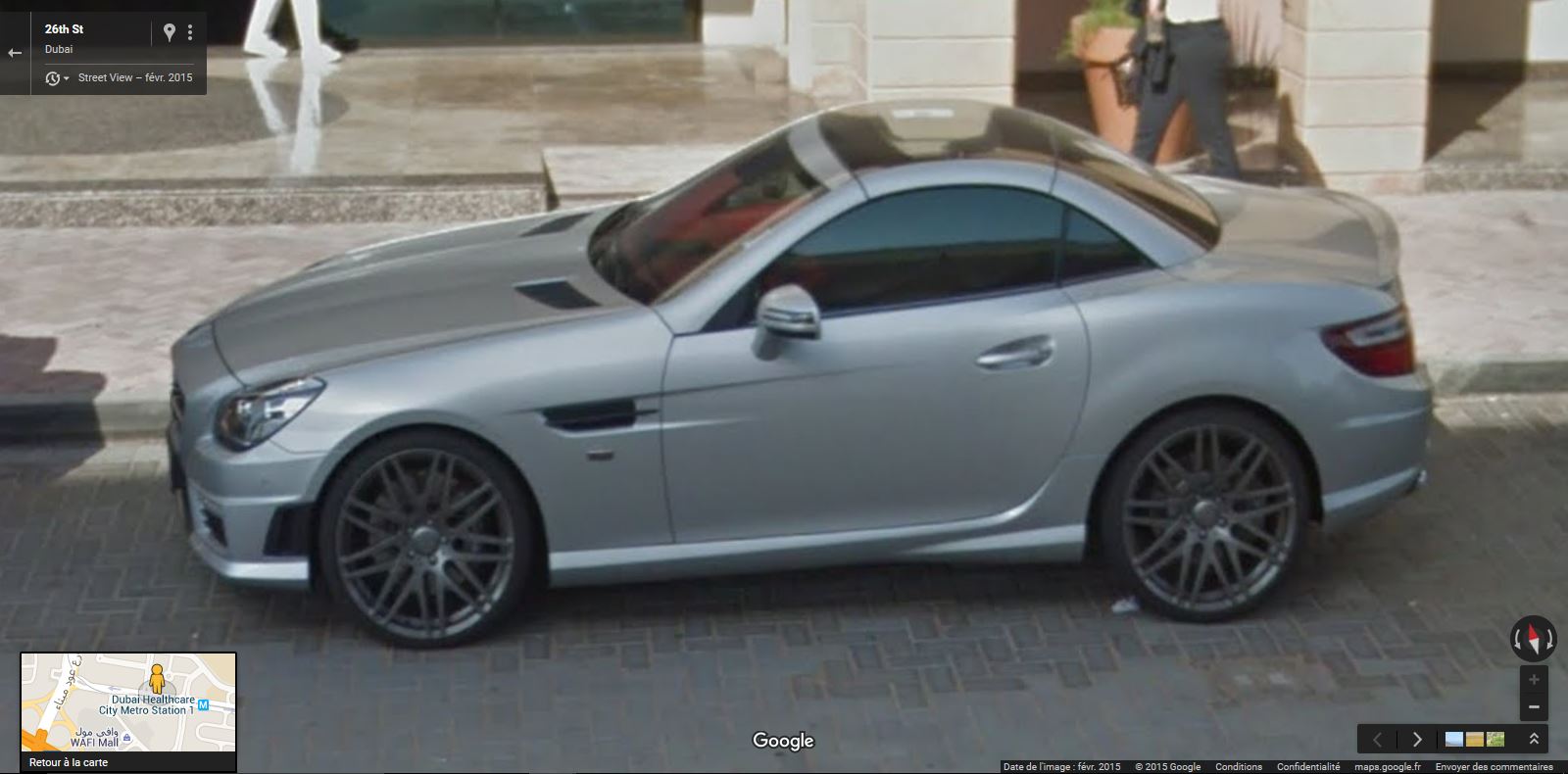 Street View Supercars: Mercedes-Benz SLK 63 AMG R172 Brabus in Dubai