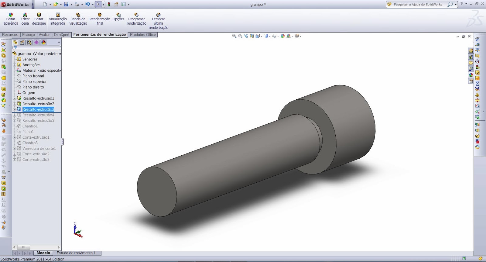 Contorno Digital: Modelando no SolidWorks