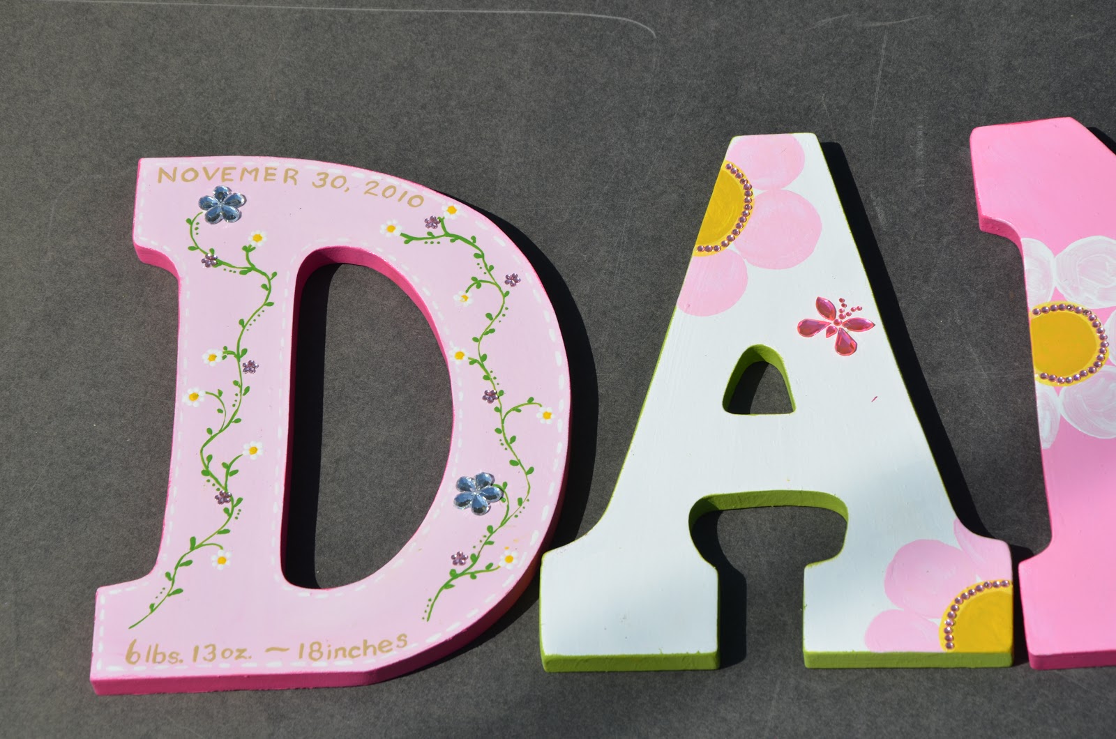 Wooden Letters for Dani
