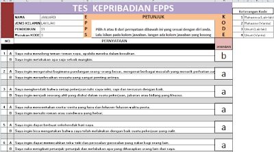 Cara Melaksanakan Skoring dan Interpretasi hasil dari Tes EPPS