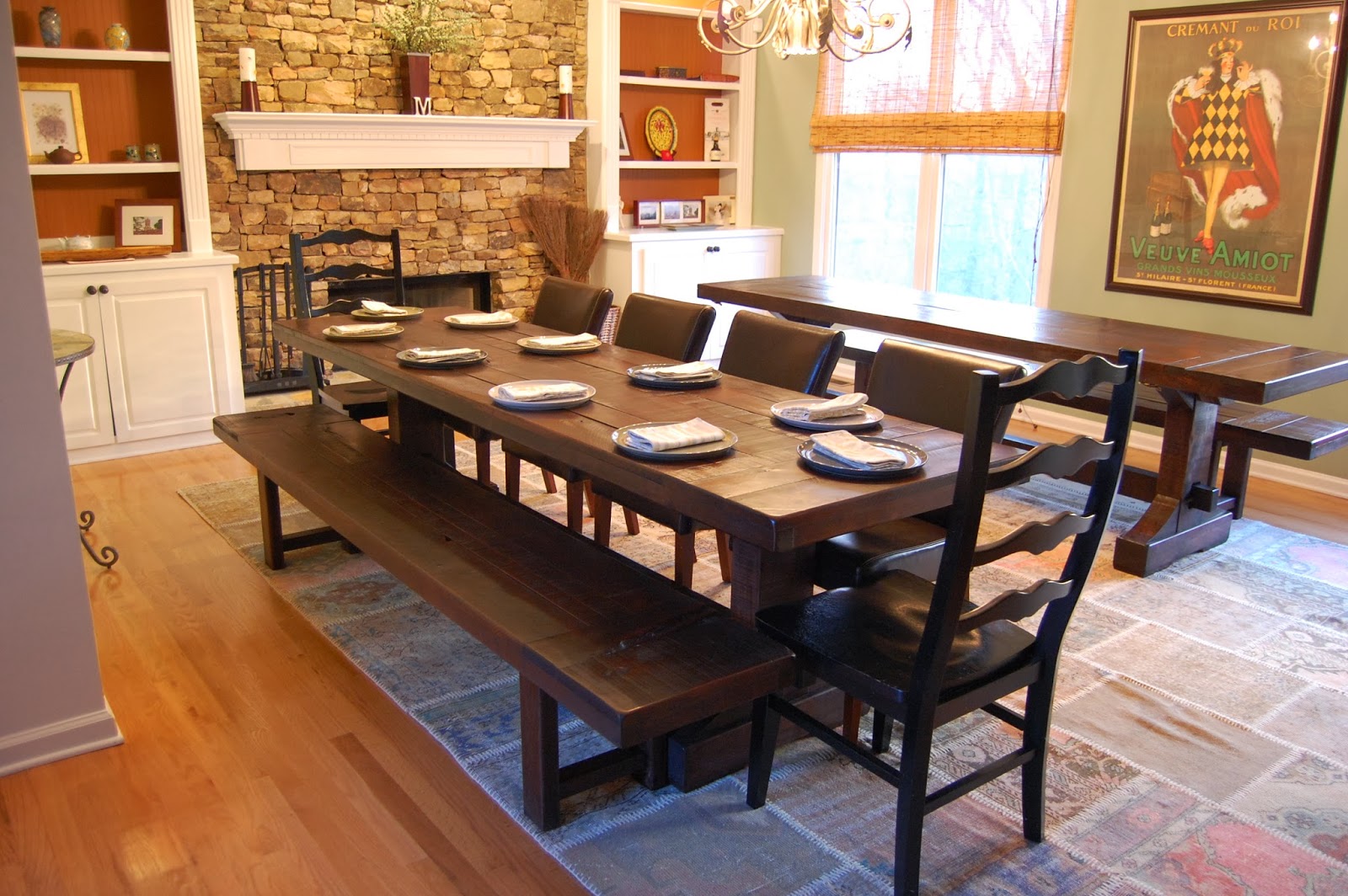 The Emerson Rustic Trestle Dining Table | Customer Inspiration - Rustic ...