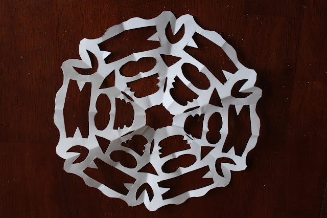 Serving Pink Lemonade: Paper Snowflakes with Hidden Names