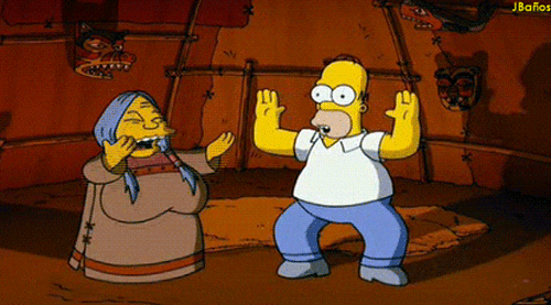 Simpson gif: Homero Simpson Danzando