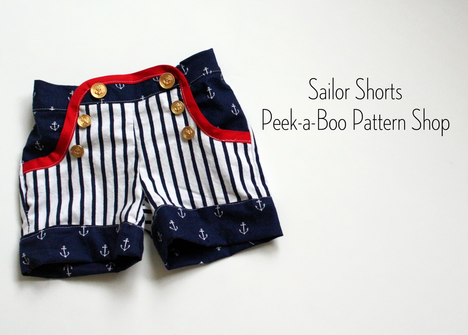 Sewing Mama RaeAnna: Sailor Shorts and Tee Peek-a-Boo Summer Tour