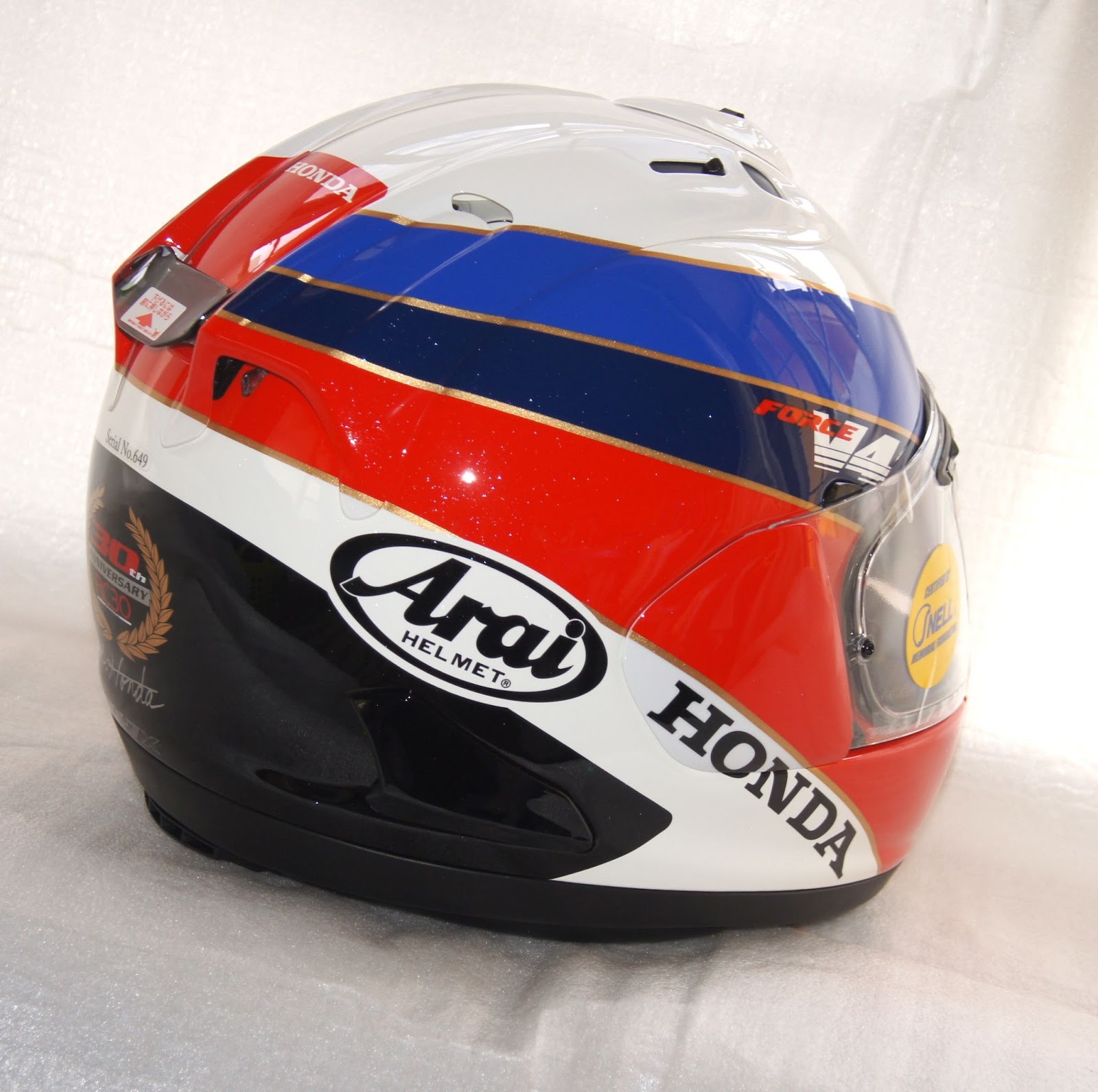 samurai‐bikers: Arai helmet RX-7X Corsair-X RX-7 V Honda HRC VFR750R ...