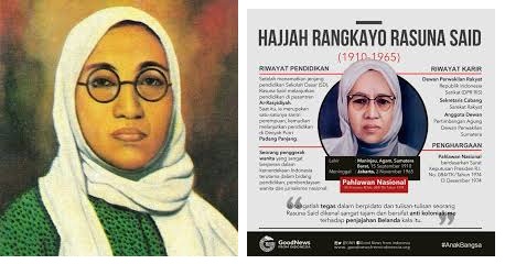 Rasuna Said, Putri Minangkabau, Pahlawan Nasional - Minangkabau