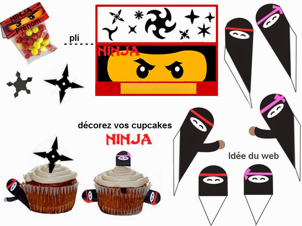 Ninja: Kit para Imprimir Gratis. - Oh My Fiesta! Friki