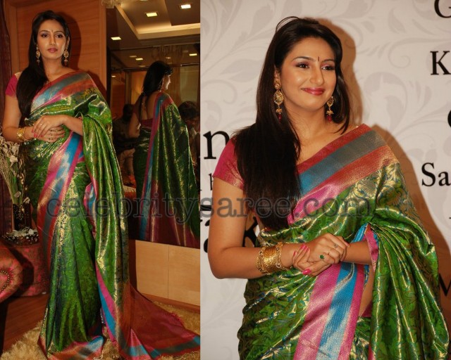 Green Banaras Wedding Sarees - Saree Blouse Patterns