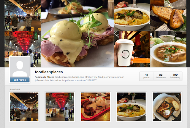 Foodies N Places: Review moved to Zomato & Instagram