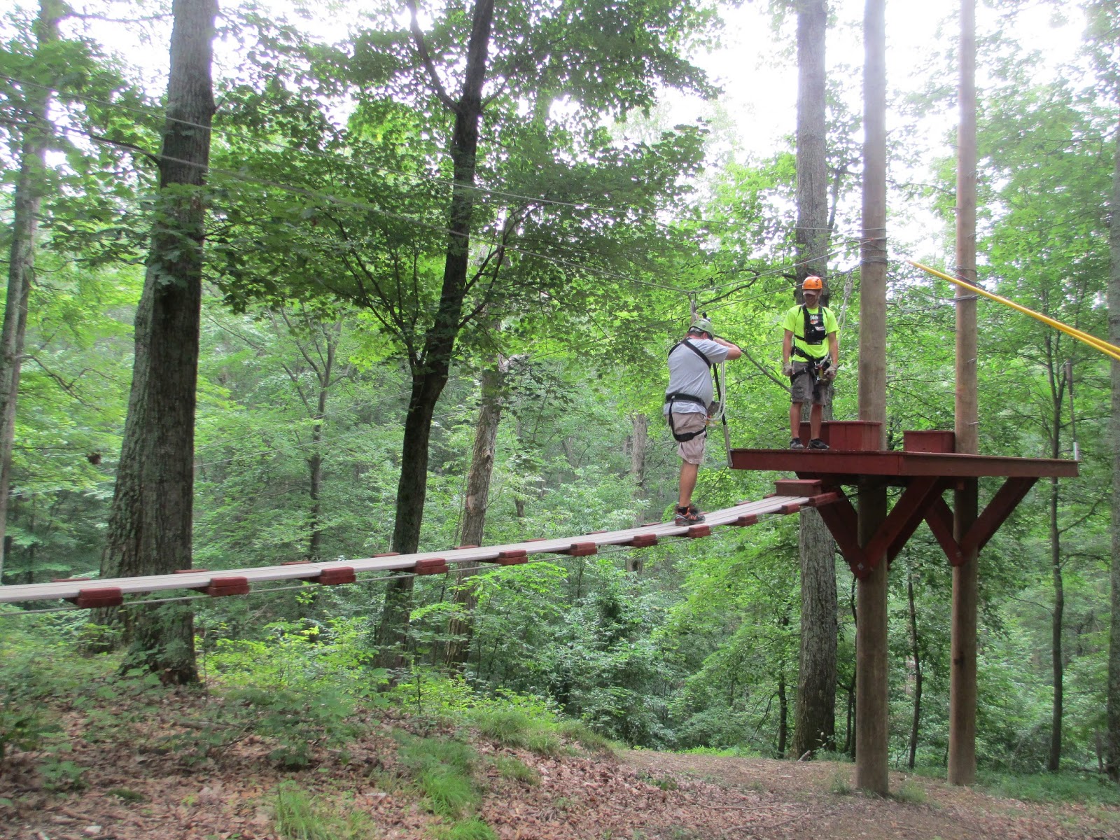 Ziplining Across the USA: Thursday July 4 Explore Brown County Zip Line