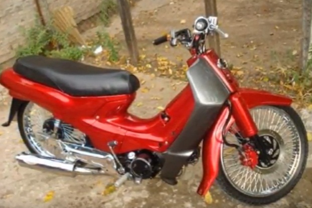 Modifikasi Motor Kawasaki KAZE R Super Keren