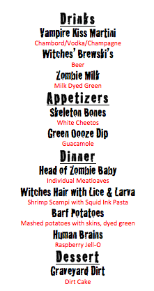 Our Hobby House: Spooky Dinner