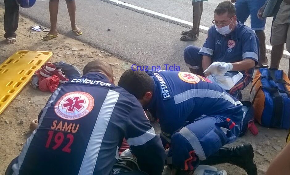 Cruz Na Tela Ueviton Santana Motociclista Tem Perna Decepada Em