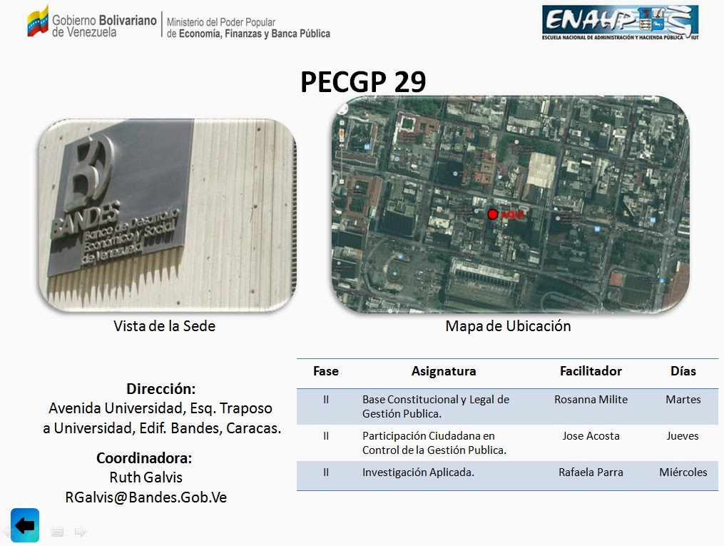 Dirección de Postgrado y Adiestramiento Escuela Nacional de ...