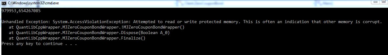 Path: C++/CLI Interoperability : Using QuantLib in C#