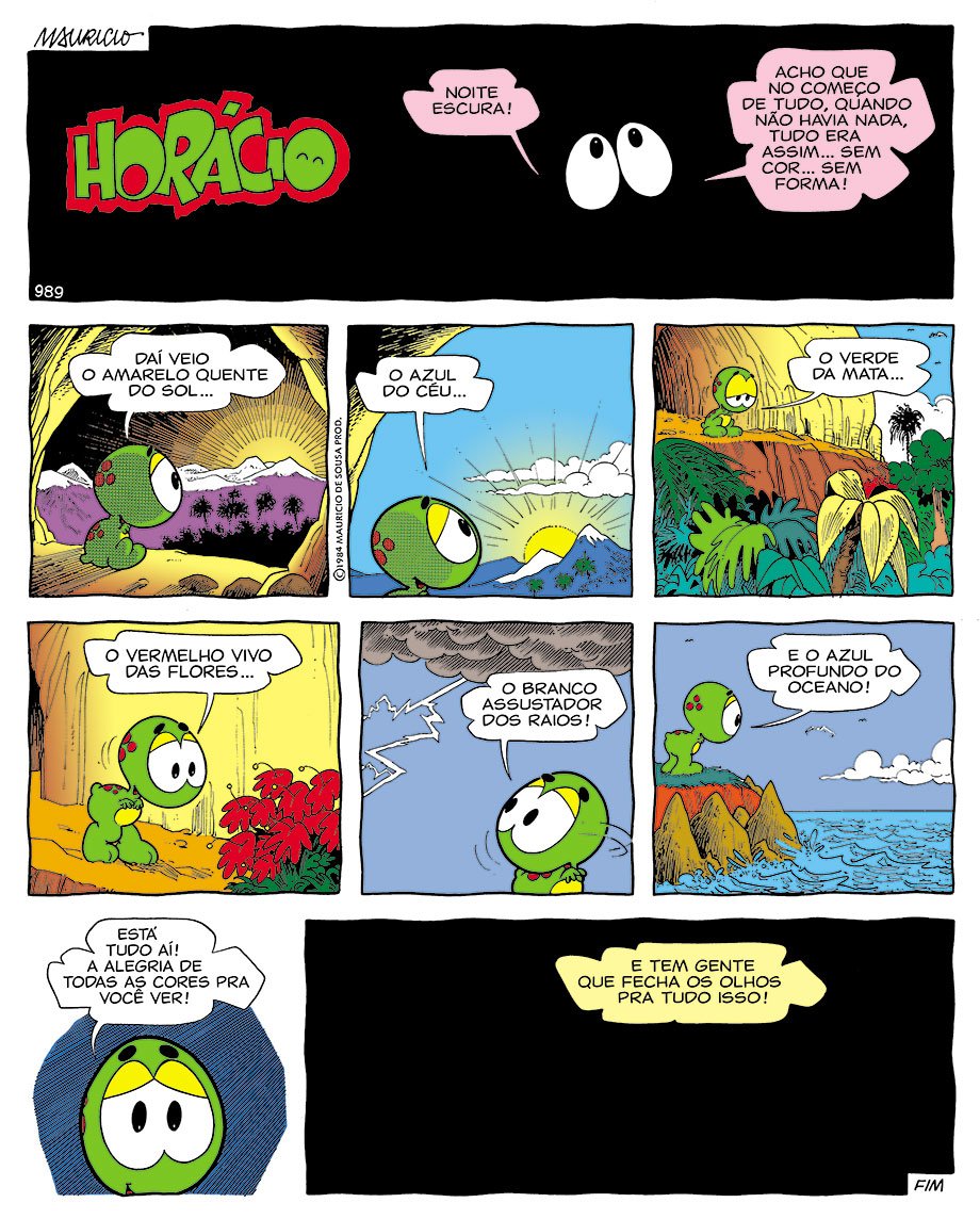 Blog do XANDRO: Tiras N°8487 : HORÁCIO - Mauricio de Sousa!