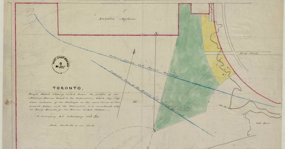 Fort York and Garrison Common Maps: 1853 Pilkington: Toronto. Rough ...