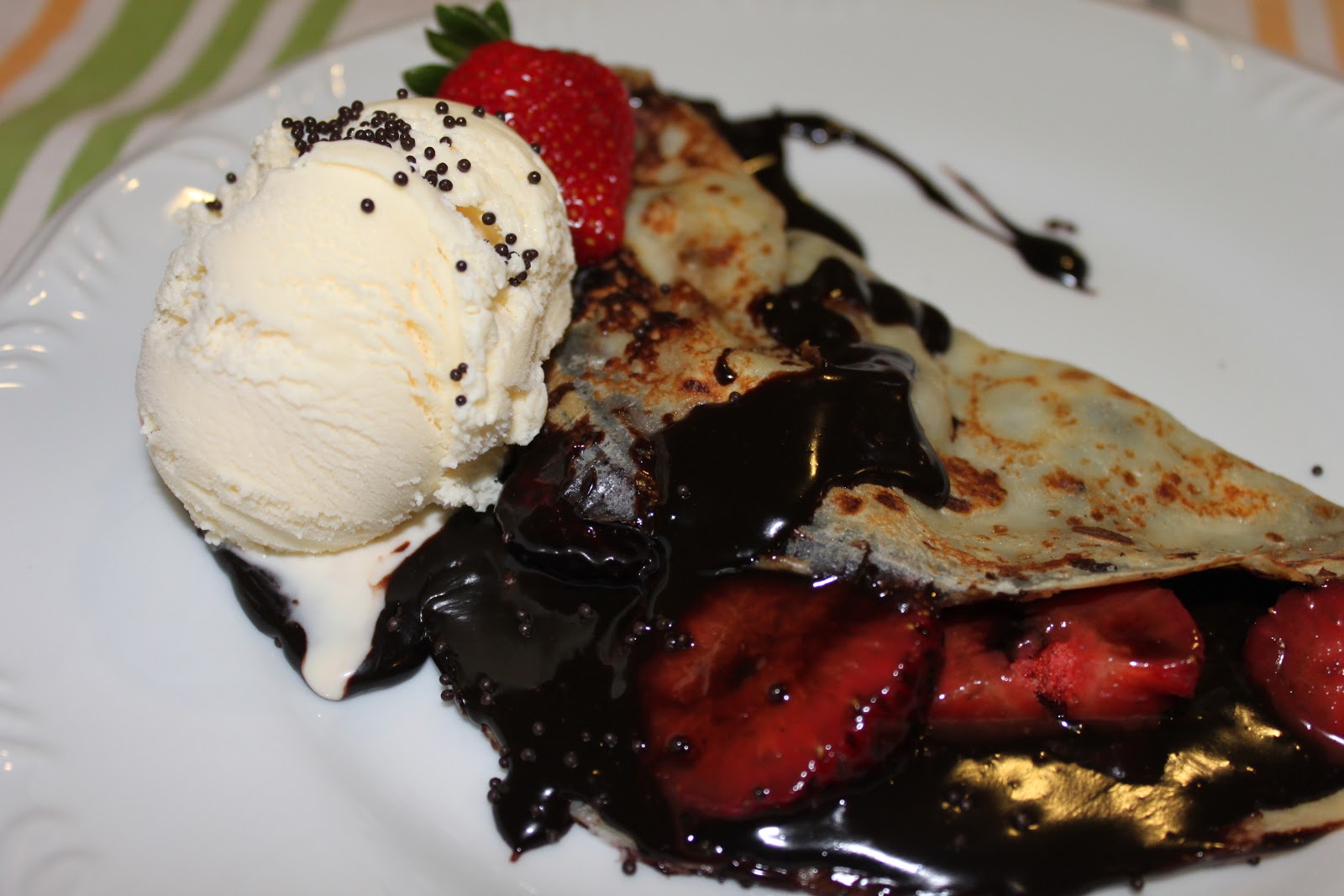 Cozinhar pra ser Feliz!: Crepe Doce (Chocolate e Damasco com Brie)