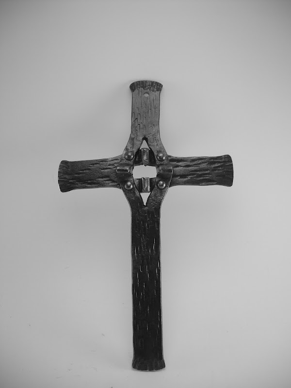 Osage Bluff Blacksmith: Hand forged cross