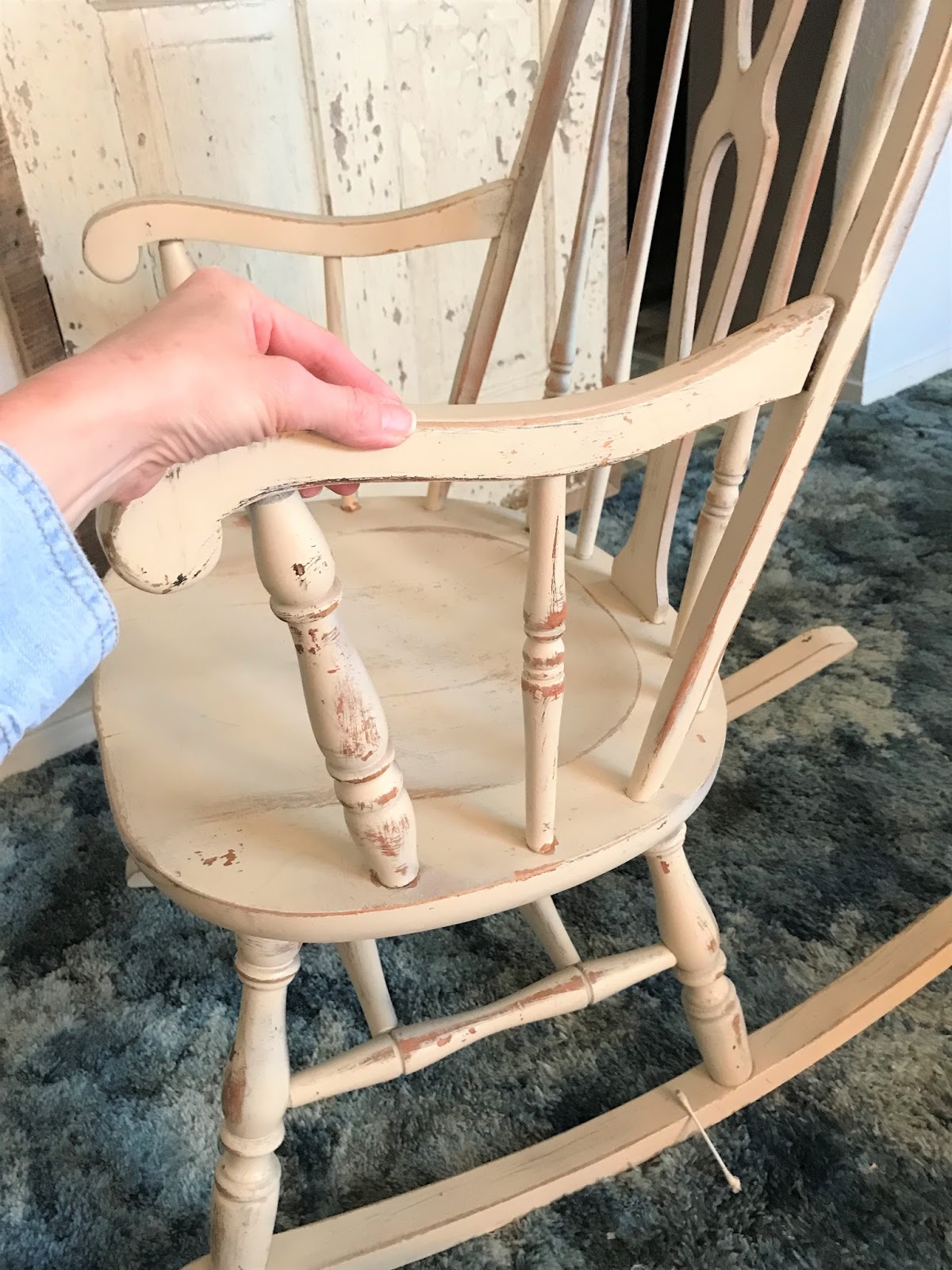 Clover House: Easy Repair on a Vintage Rocking Chair