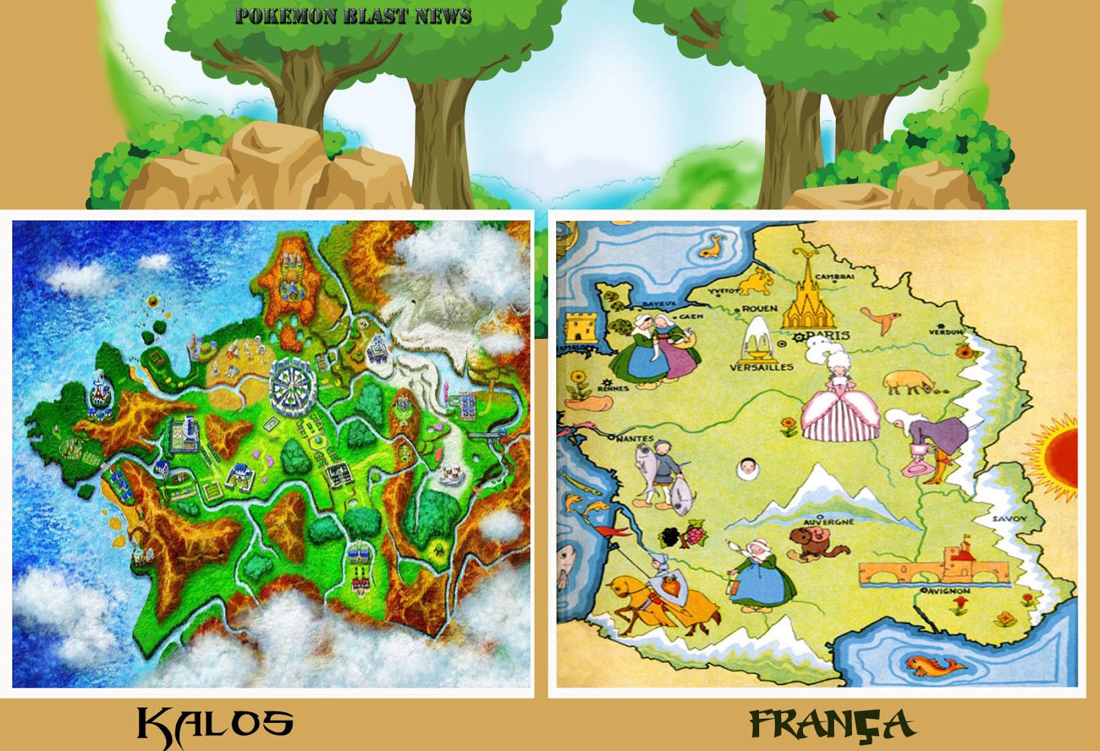 Uma breve viagem por Kalos e França! - Pokémon Blast News