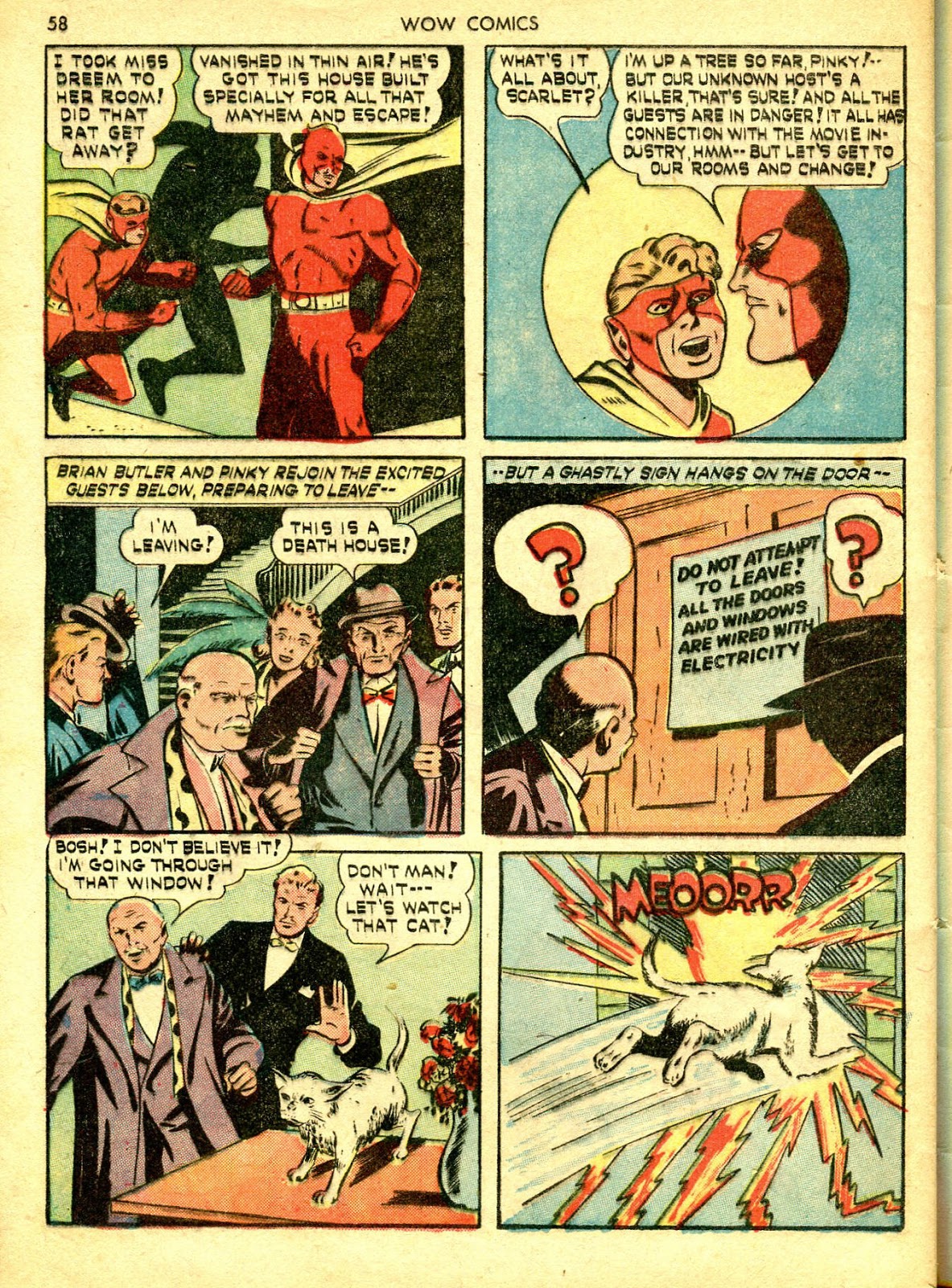 Four-Color Shadows: Mr. Scarlet and Pinky-Carl Pfeufer-1943