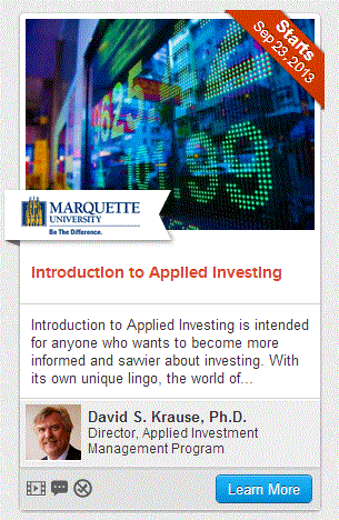 Marquette AIM Program Blog: First Investment-Focused MOOC Offered by ...