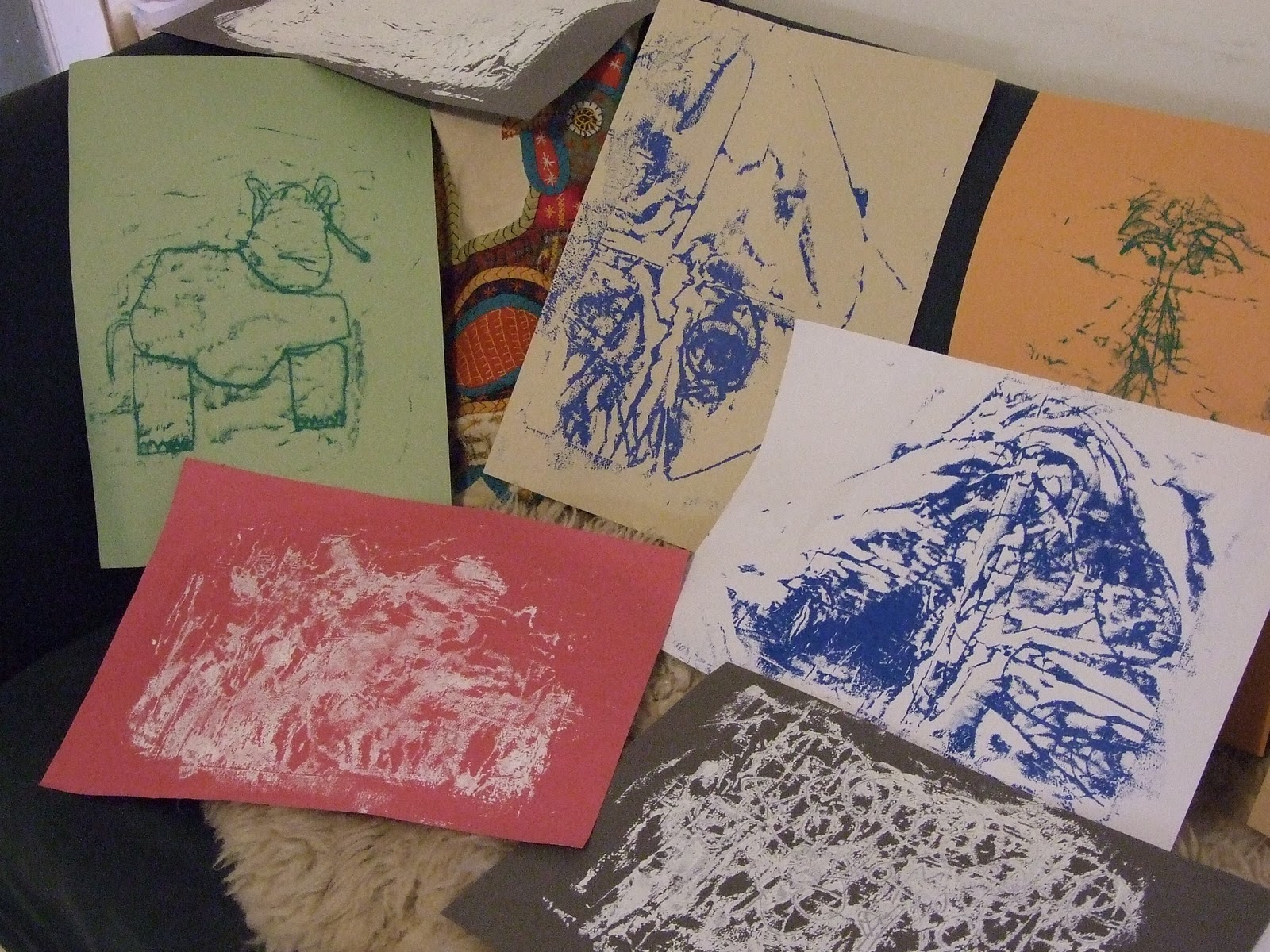 Melanie Wickham - Lino Prints: printing with children