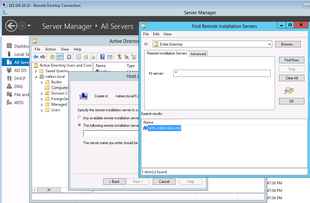 Configure seprate User access on WDS Windows Server - NETWORKSTIP ...