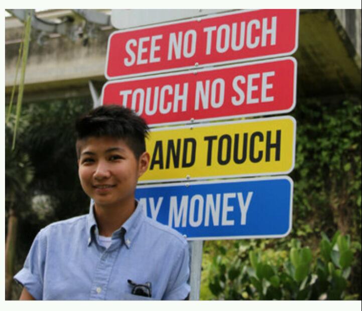 God bless grafitti: Samantha Lo (Sticker Lady)