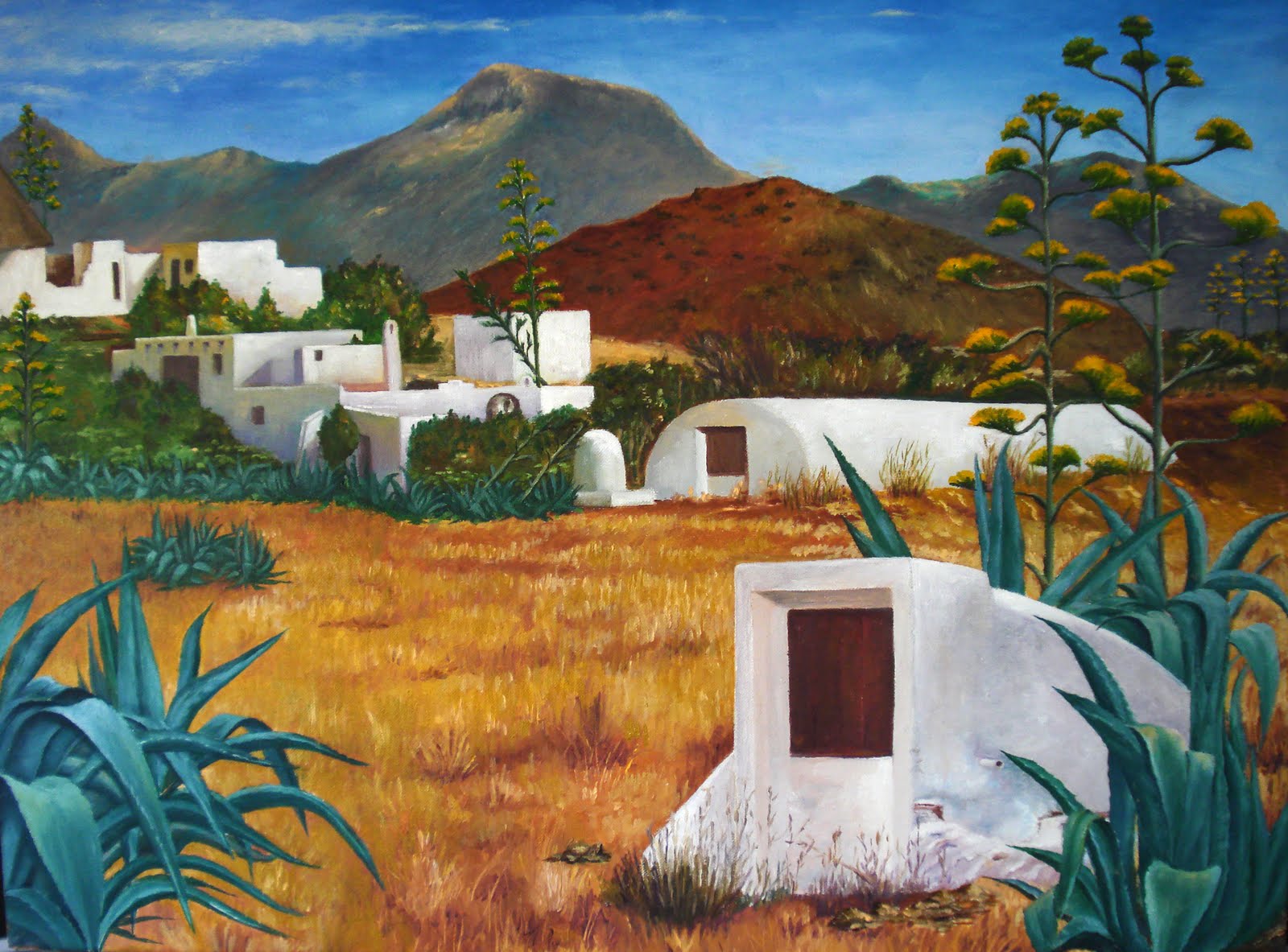 PINTOR VICENTE PINAZO: óleos de paisajes del pintor Vicente Pinazo