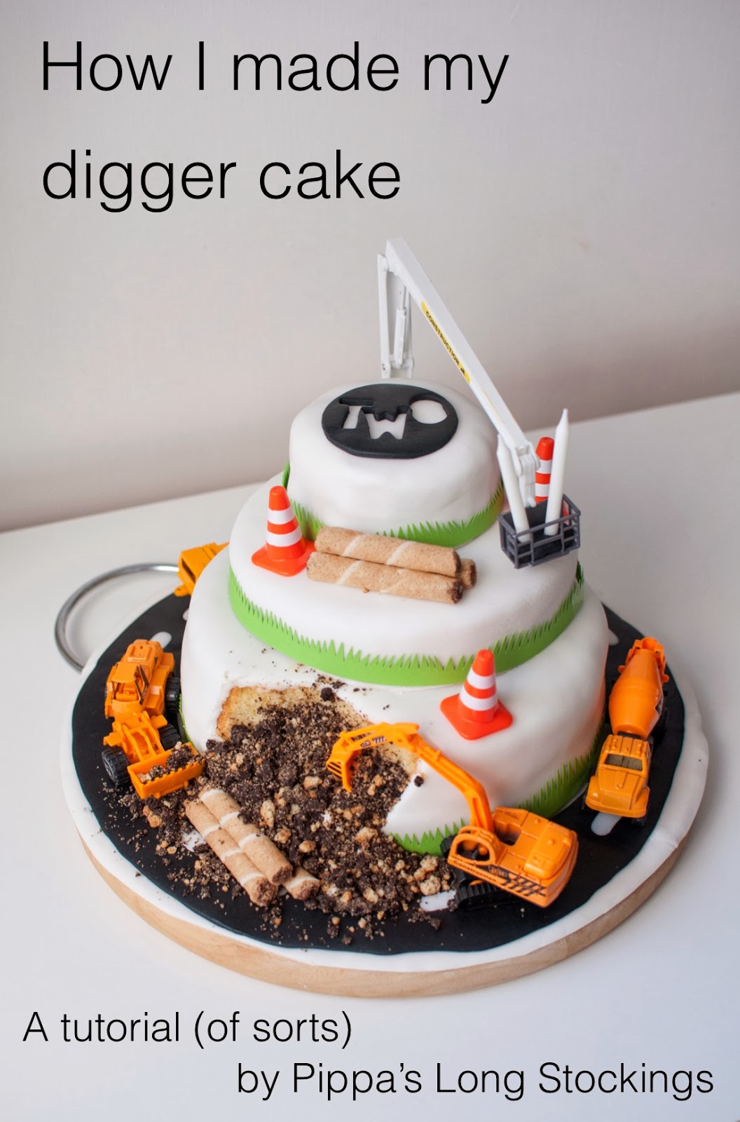 pippa's long stockings: How I made my digger cake