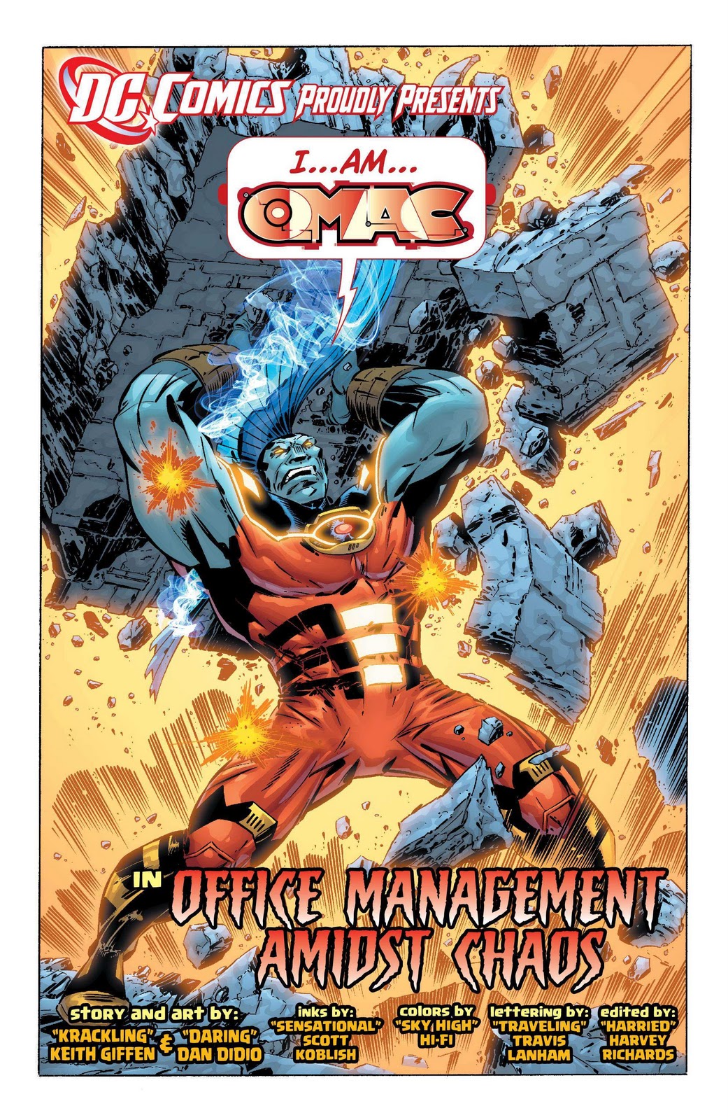 COMIC BOOK FAN AND LOVER: OMAC: MANEJO DE OFICINA EN MEDIO DEL CAOS ...